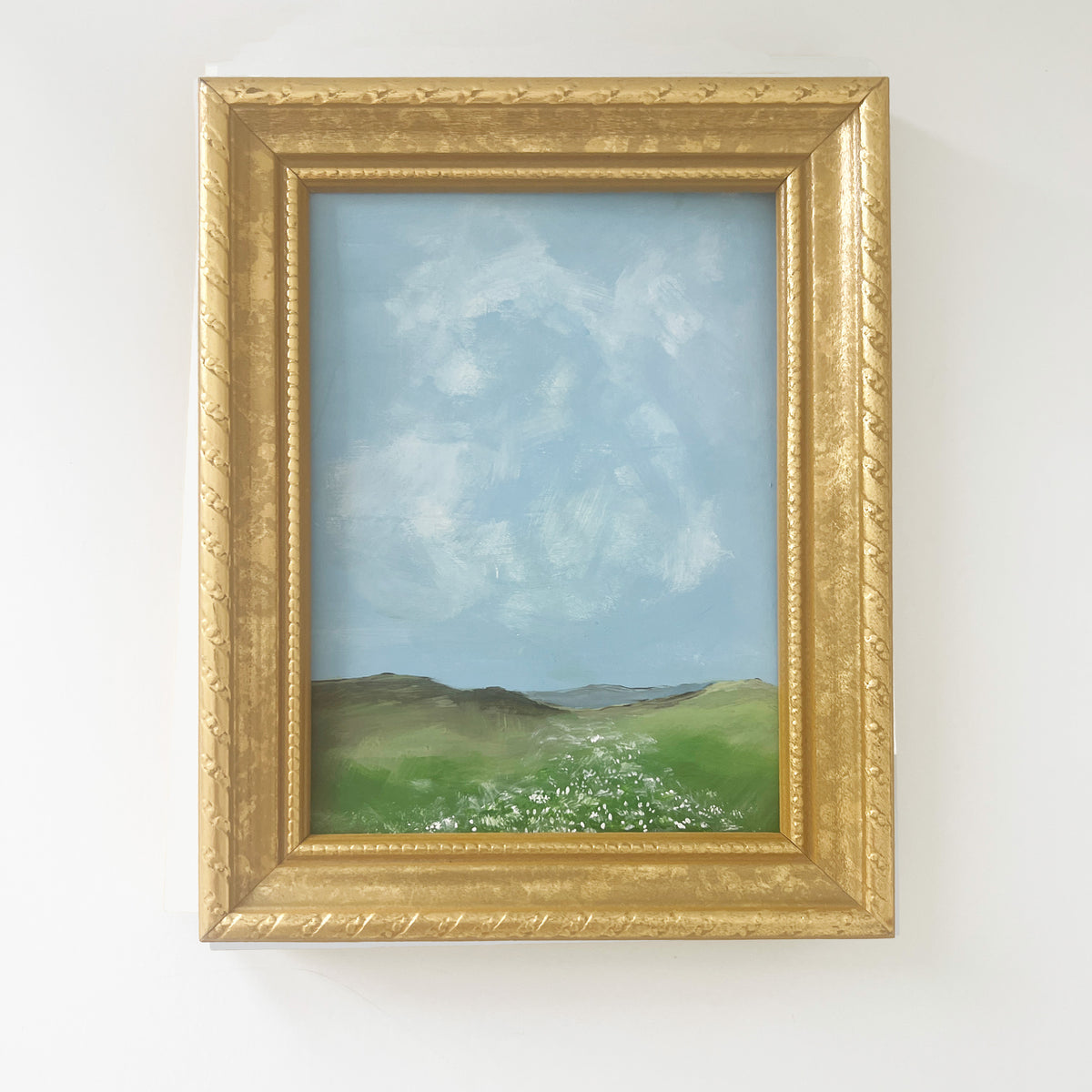 White Flower Meadow Wall Art | Farmhouse Print | Cottagecore artwork ...